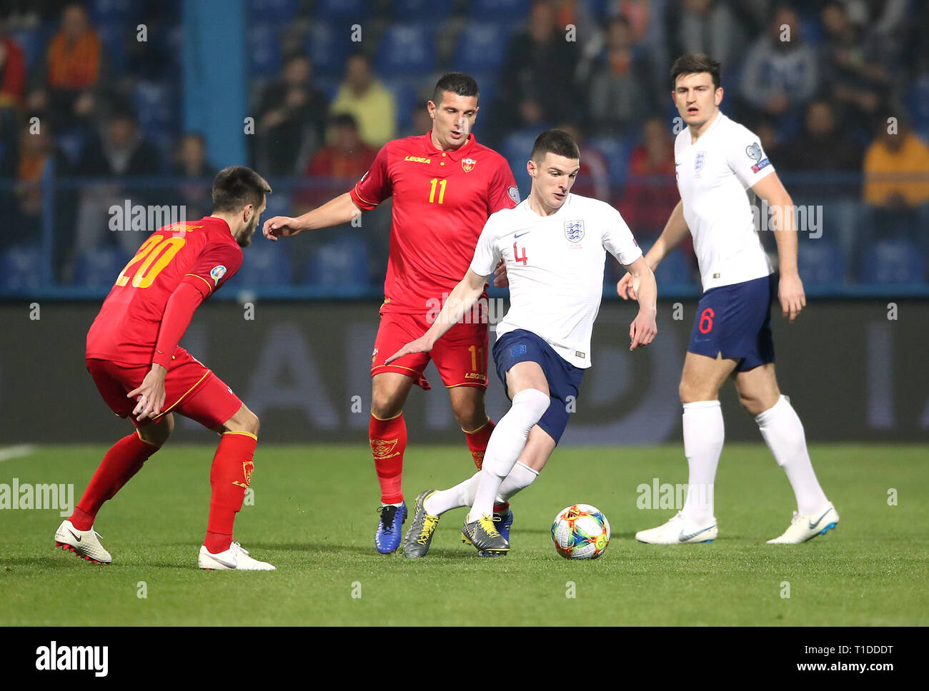 during the UEFA Euro 2020 Qualifying, Group A match at the Podgorica ...