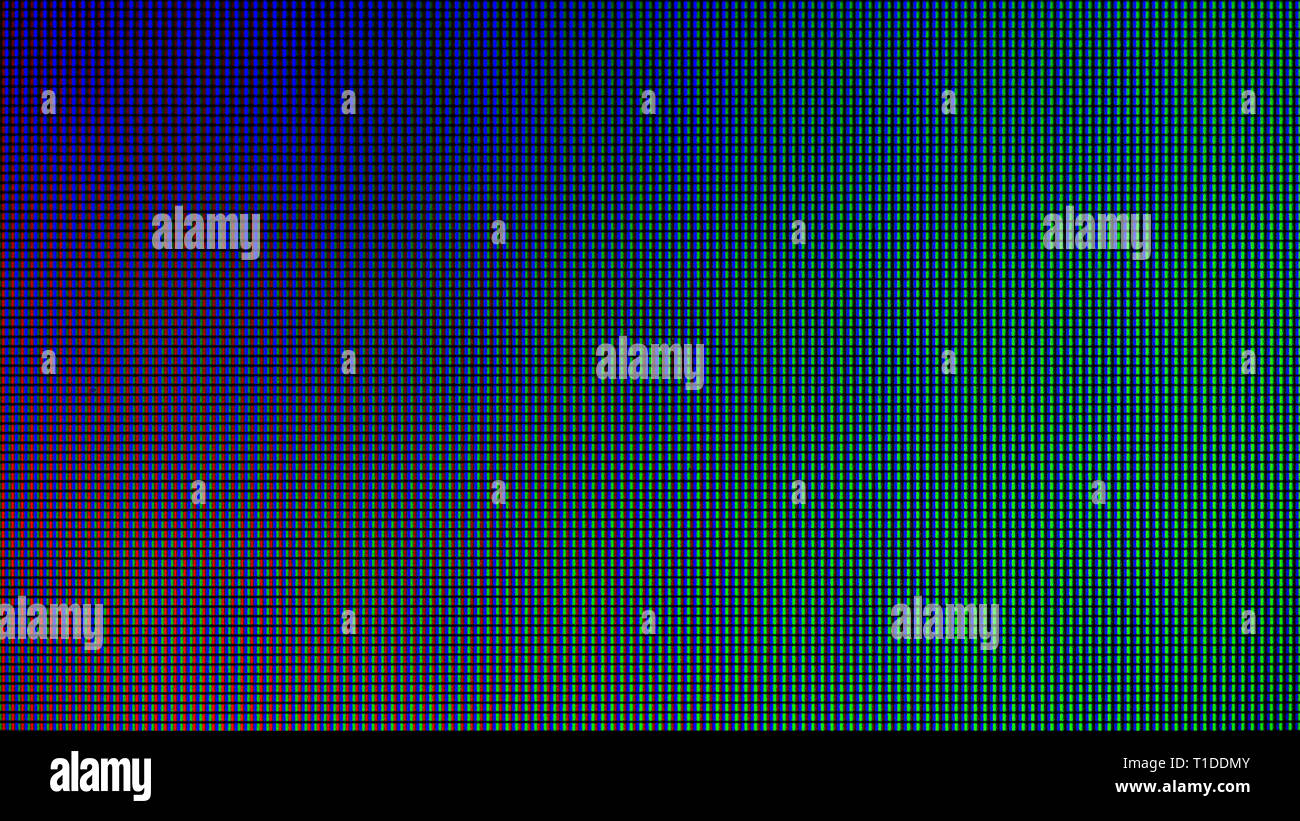 LED lights from computer LED monitor screen display panel for graphic ...