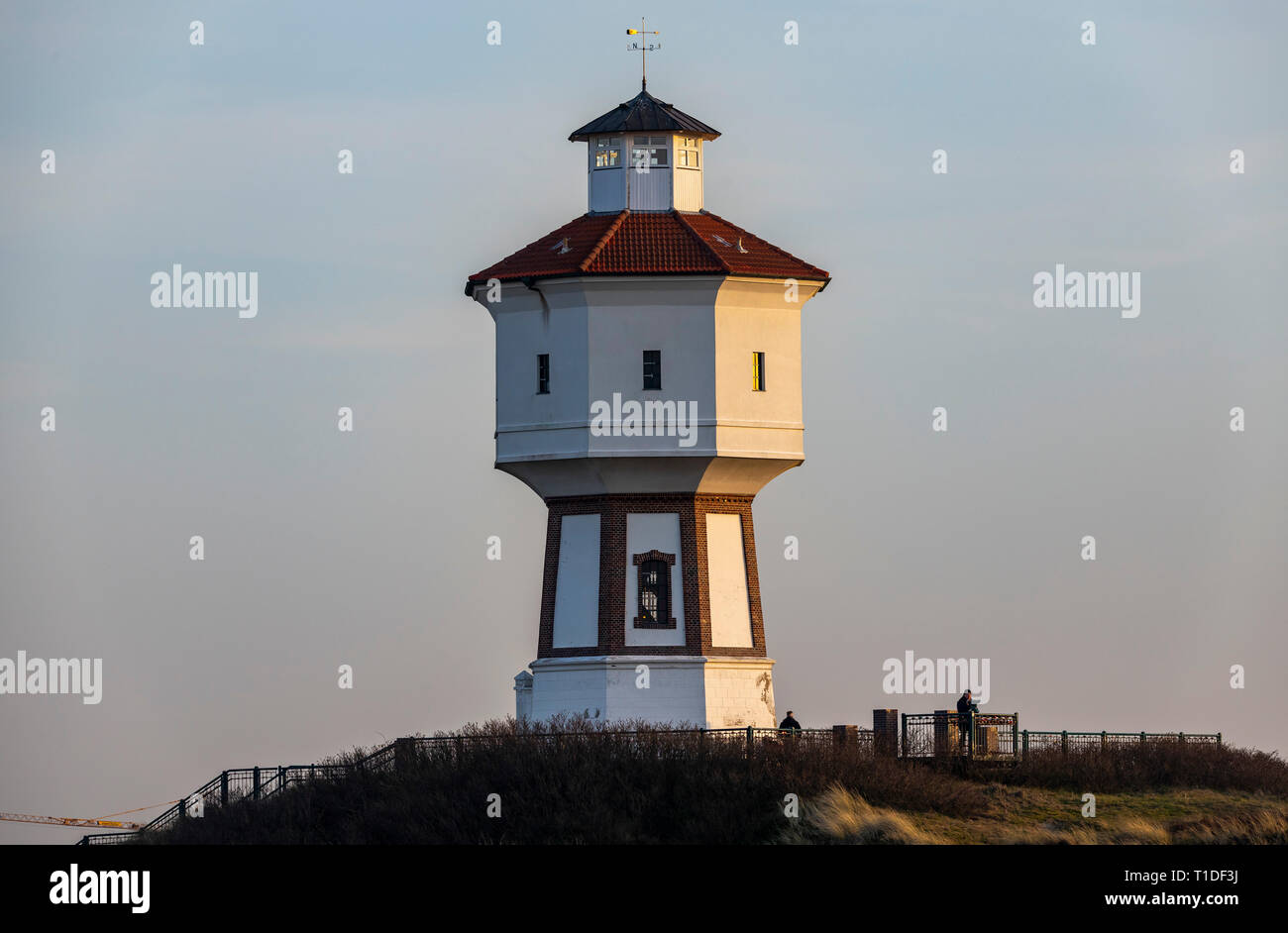 North Sea island Langeoog, East Friesland, Lower Saxony, historic water ...