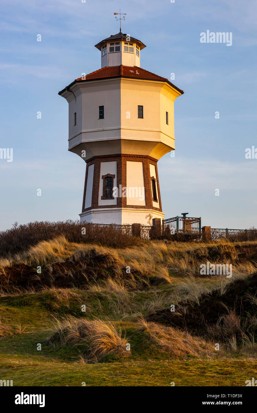 North Sea island Langeoog, East Friesland, Lower Saxony, historic water ...