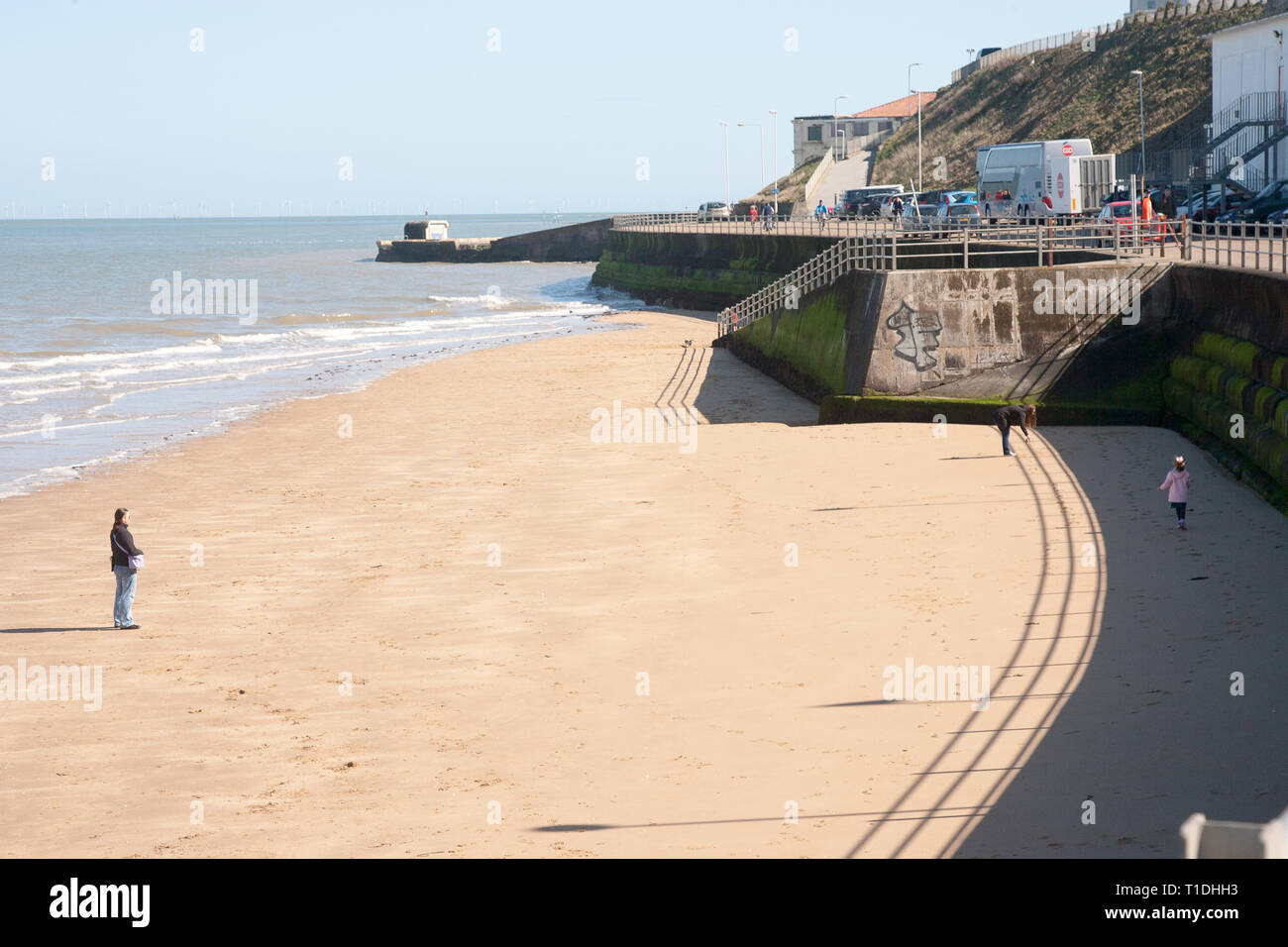 The beach and town view of margate hi-res stock photography and images ...