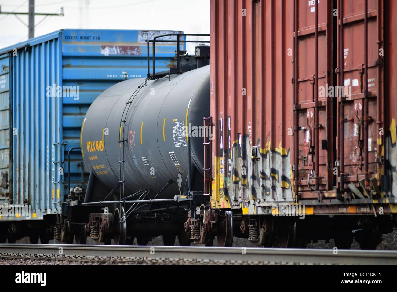Railroad freight car us hi-res stock photography and images - Alamy