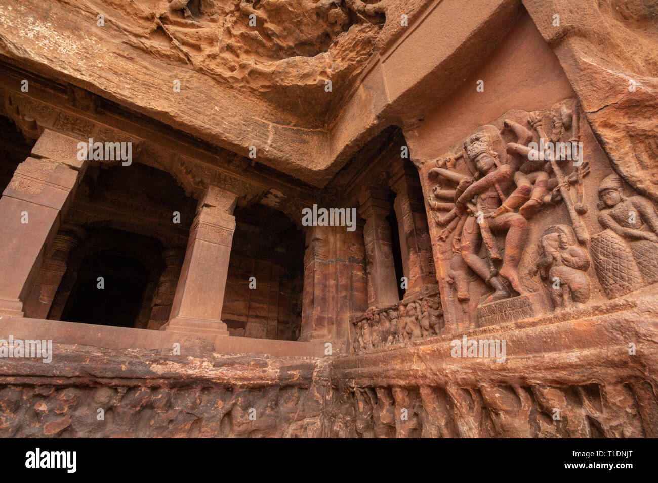 Cave temples; Badami, Karnataka, India Stock Photo - Alamy