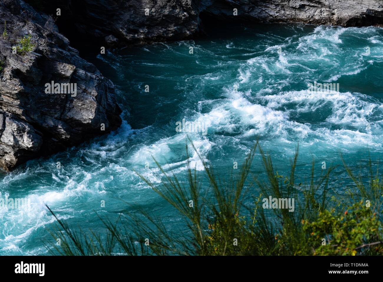 The Wild Waters of Roaring Meg, Central Otago, NZ Stock Photo - Alamy