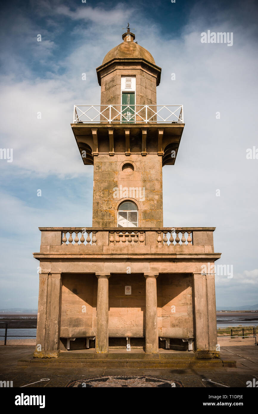 Fleetwoods beach lighthouse on the seafront Stock Photo - Alamy