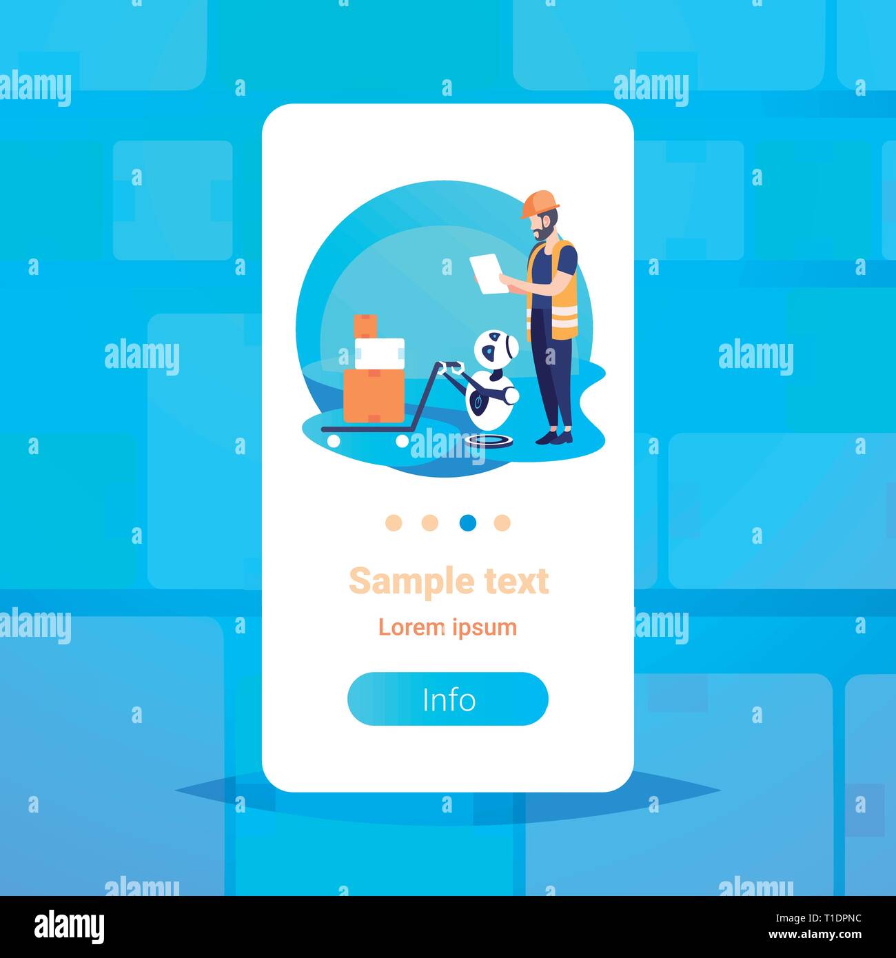 Man clipboard warehouse Stock Vector Images - Alamy