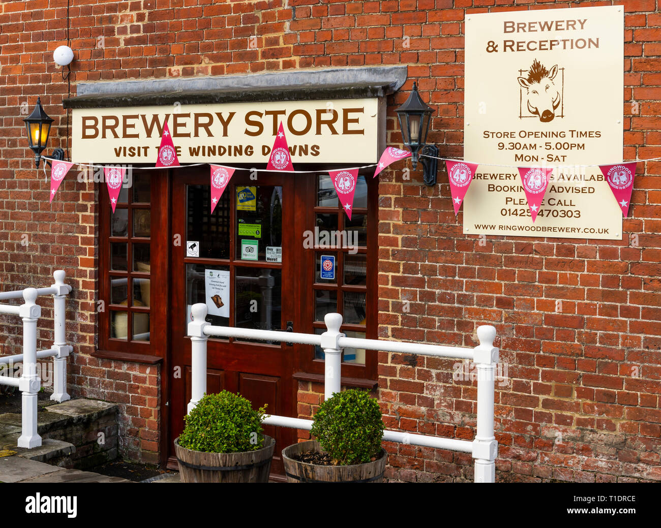 Ringwood, England - October 26, 2018: Store of the Ringwood Brewery ...