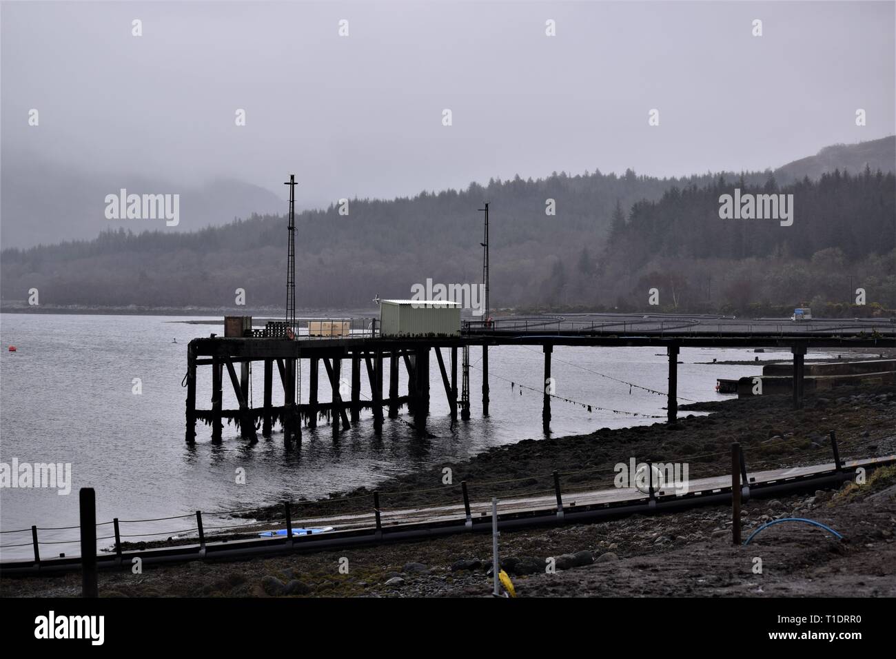 Scottish sea farms pier hi-res stock photography and images - Alamy