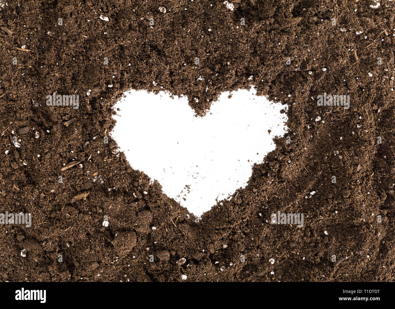 Soil or dirt section isolated on white background Stock Photo - Alamy
