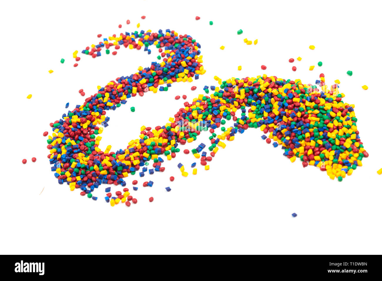 Plastic resin pellets Cut Out Stock Images & Pictures - Alamy