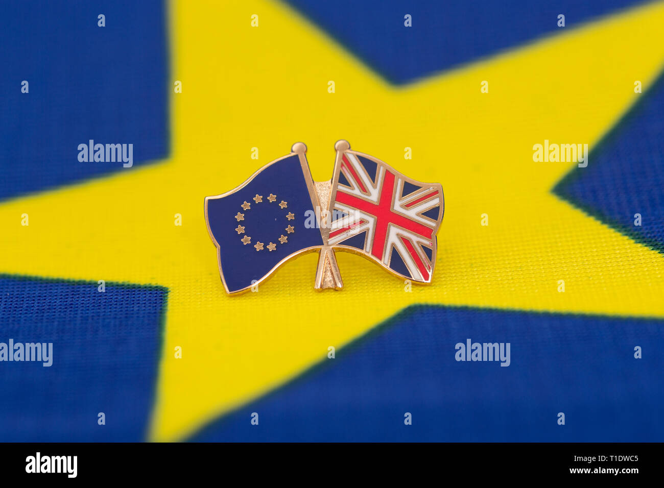 Eu uk flag together hi-res stock photography and images - Alamy