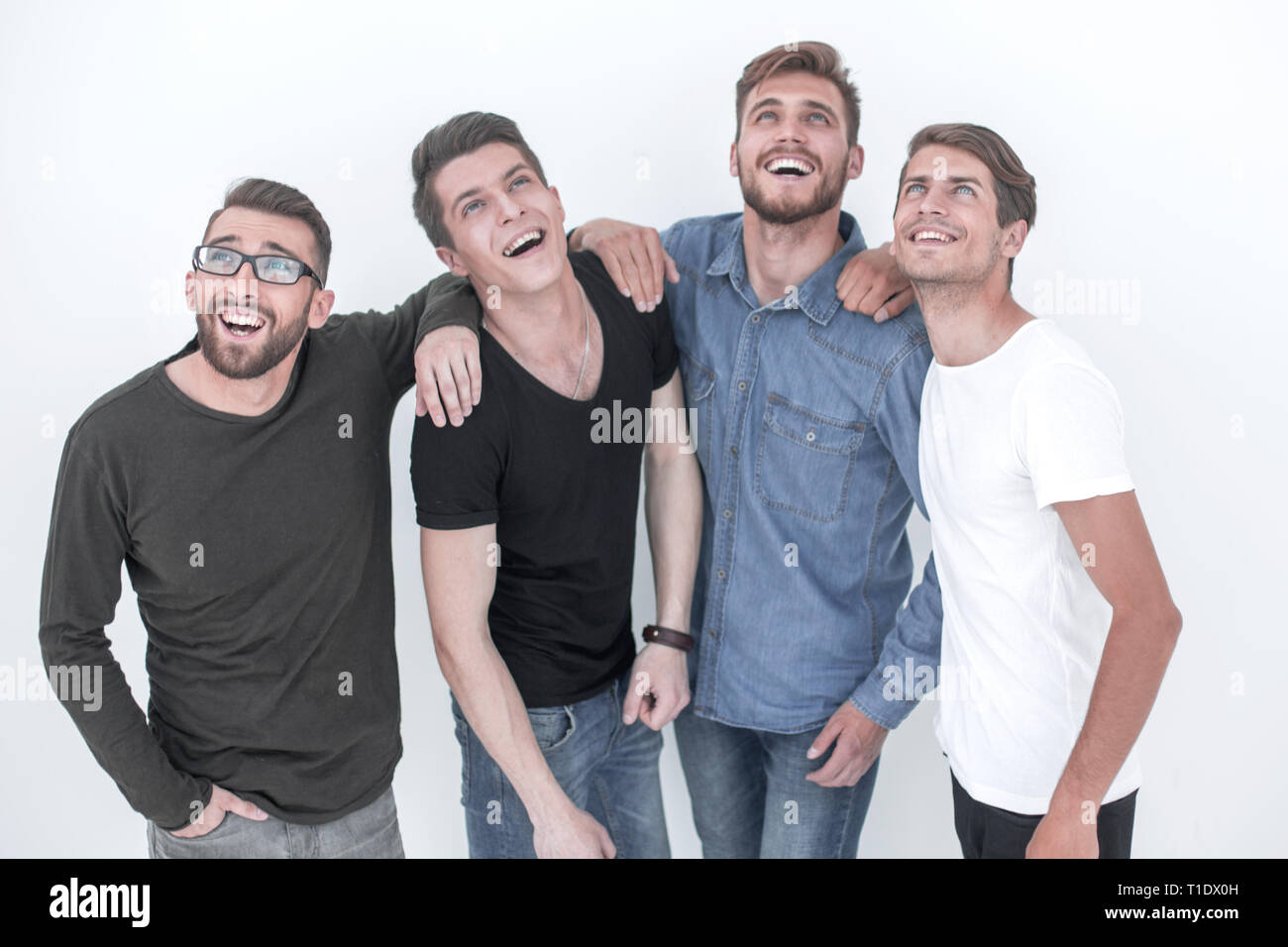 Group people look up poster hi-res stock photography and images - Alamy