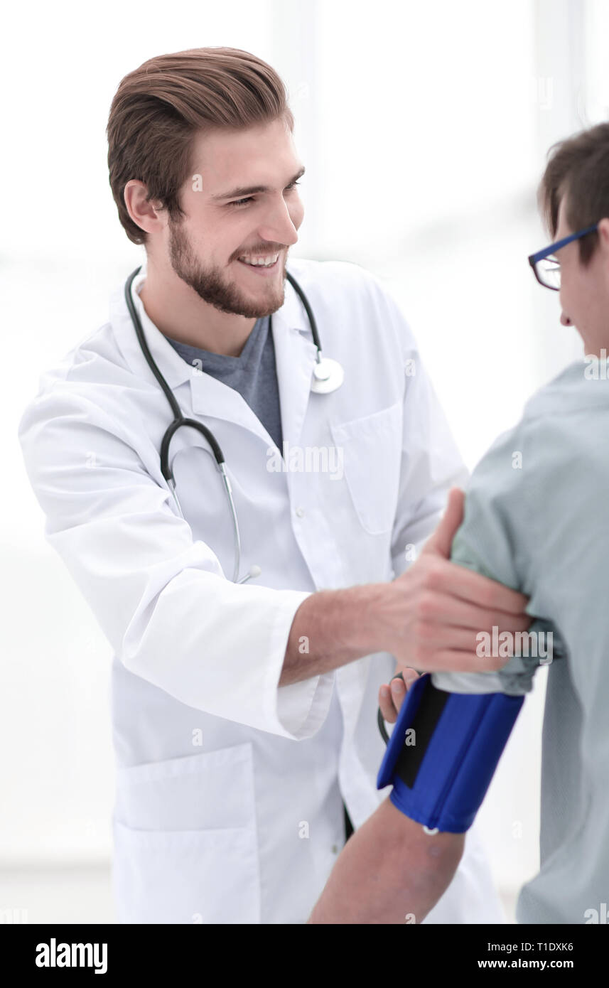 doctor doing a routine inspection of the patient Stock Photo - Alamy