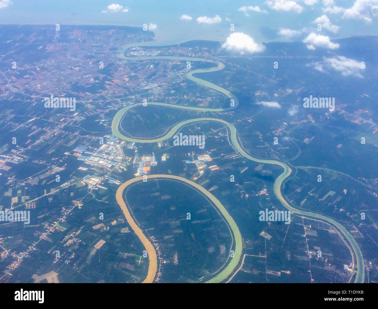 Aerial view of Kuala Lumpur during a flight Stock Photo - Alamy