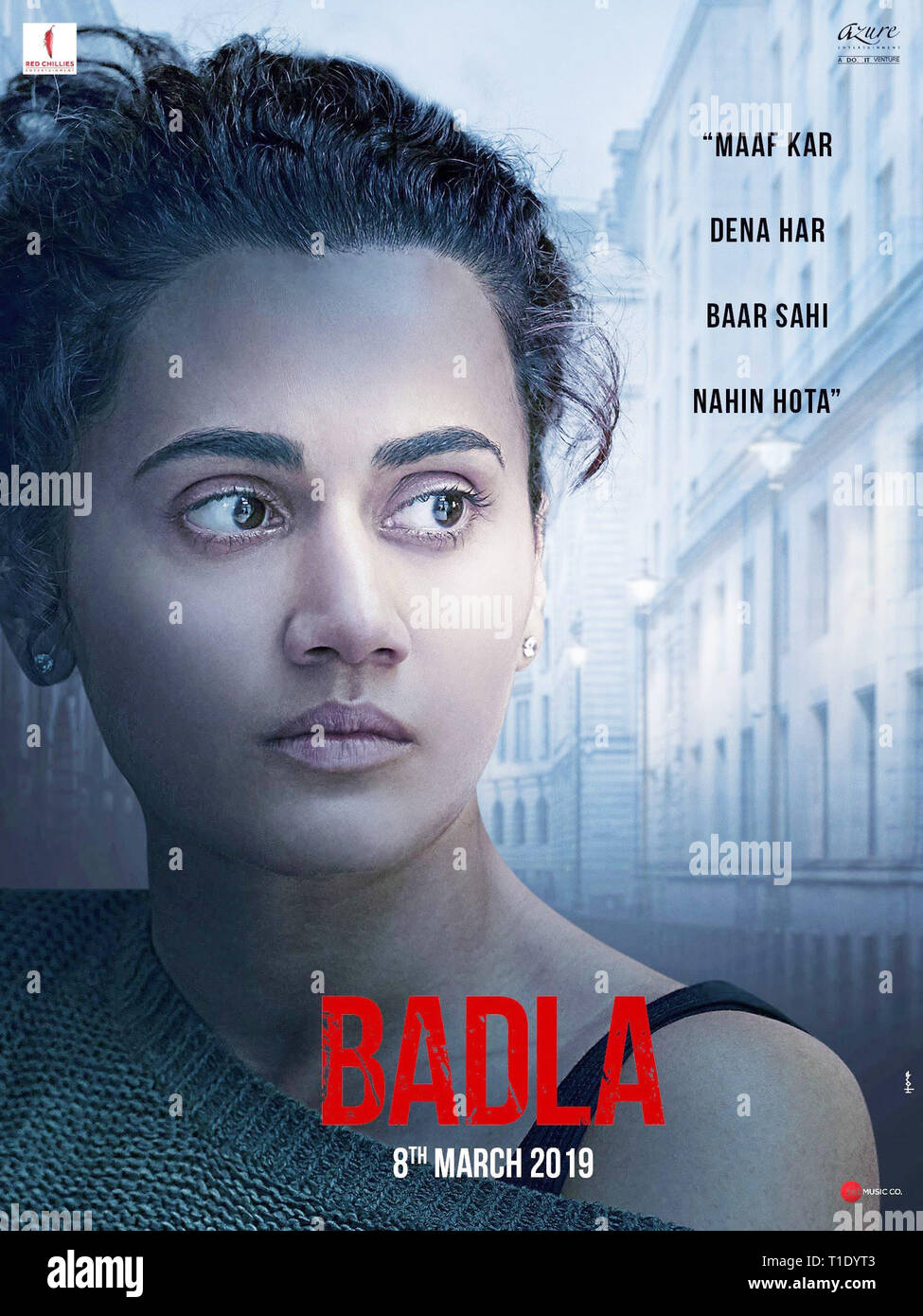 BADLA, Indian character poster in English, Taapsee Pannu, 2019 ...