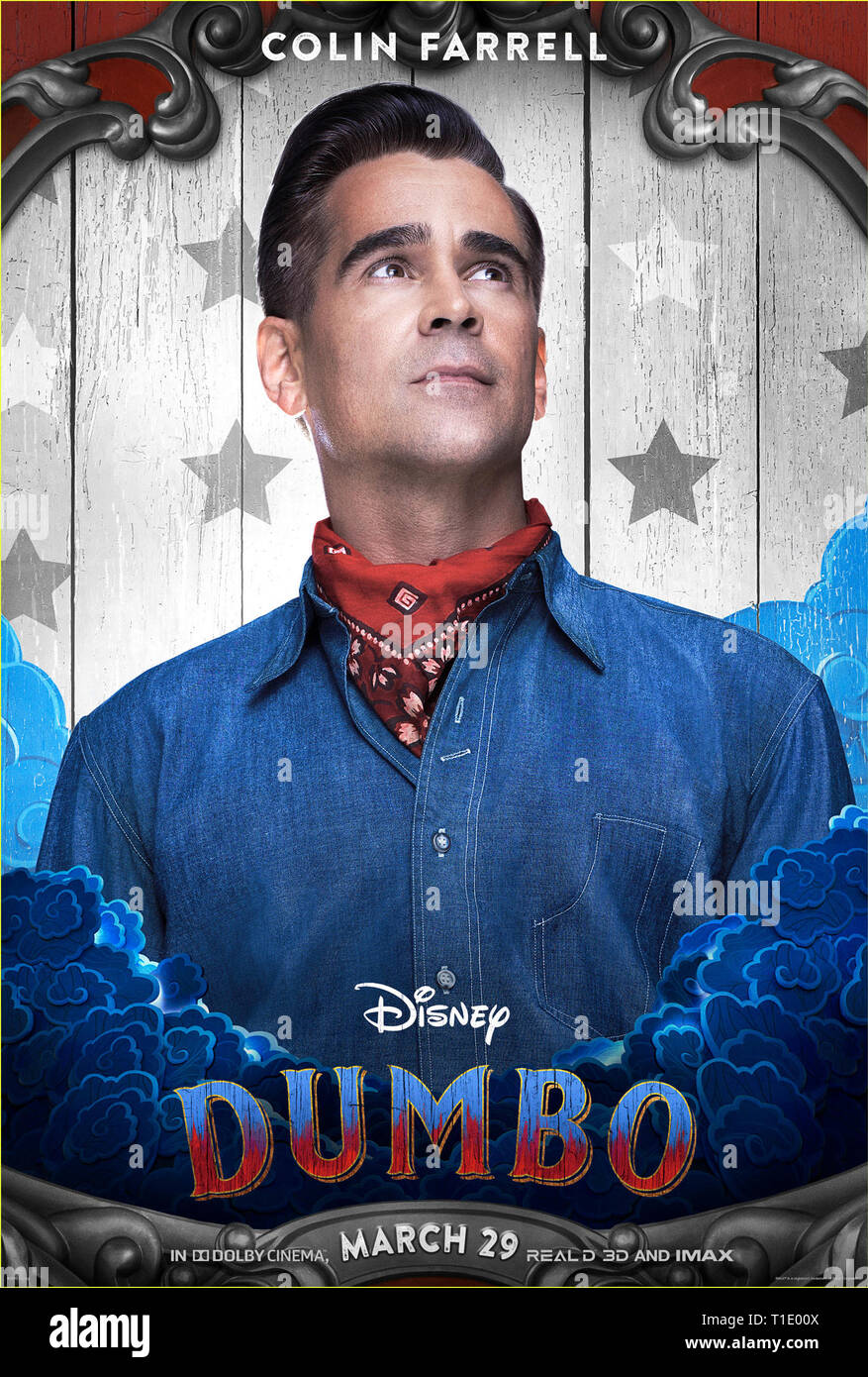 DUMBO, US character poster, Colin Farrell as Holt Farrier, 2019. © Walt ...