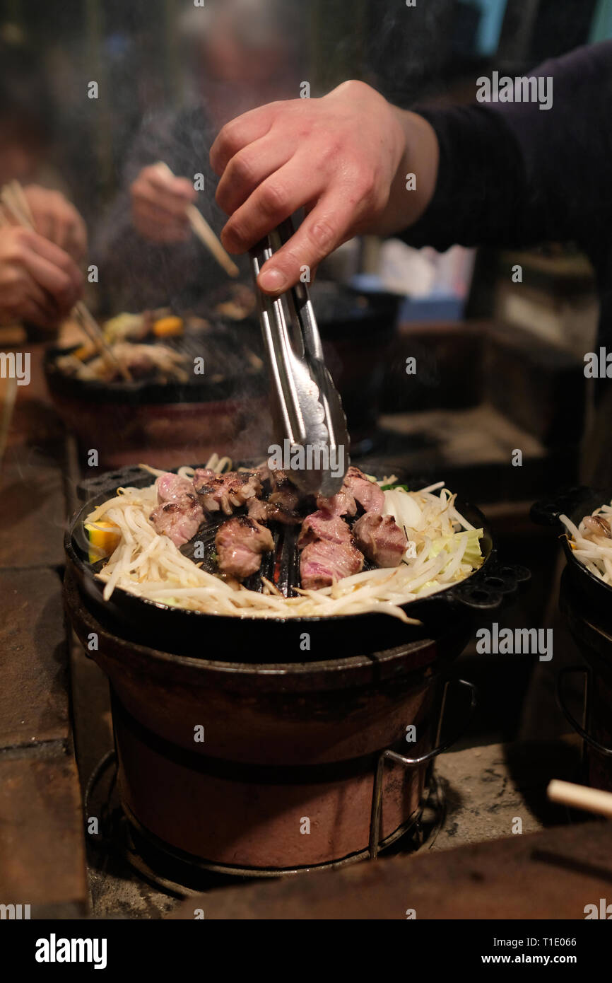 Genghis khan bbq meal lamb hi-res stock photography and images - Alamy