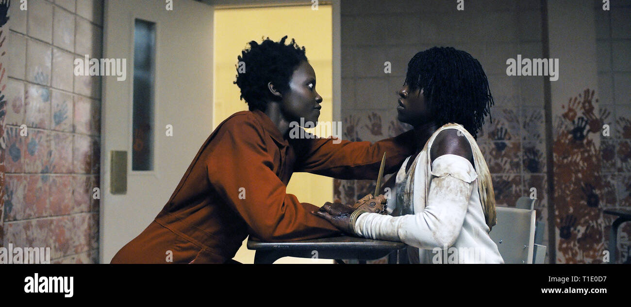 US, Lupita Nyong'o as doppelganger Red (left) and Adelaide Wilson ...