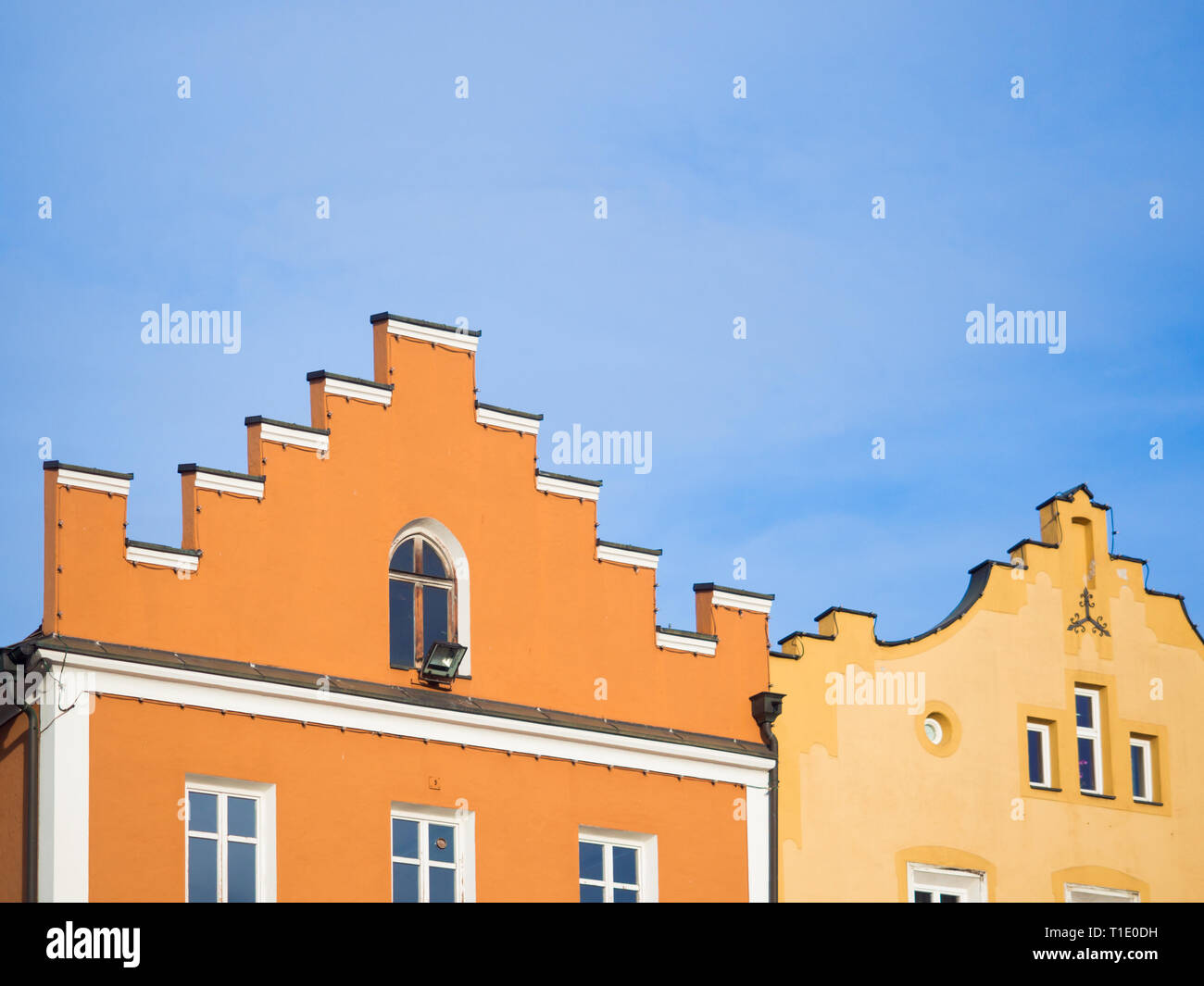 The unique Gothic-Baroque architecture of the buildings of Vipiteno ...