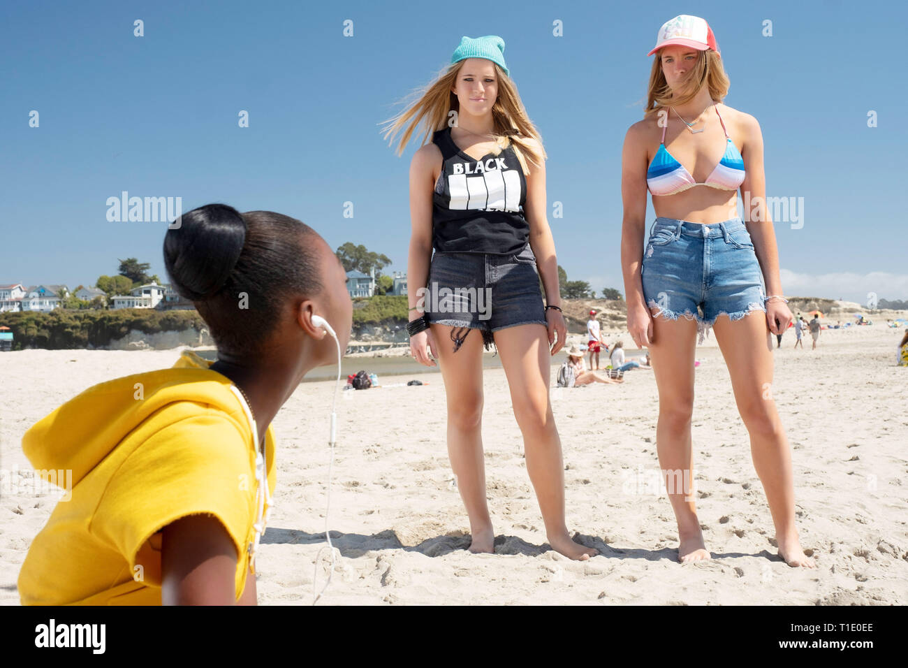 US, from left: Shahadi Wright Joseph as Zora Wilson, Noelle Sheldon as Lindsey Tyler, Cali ...