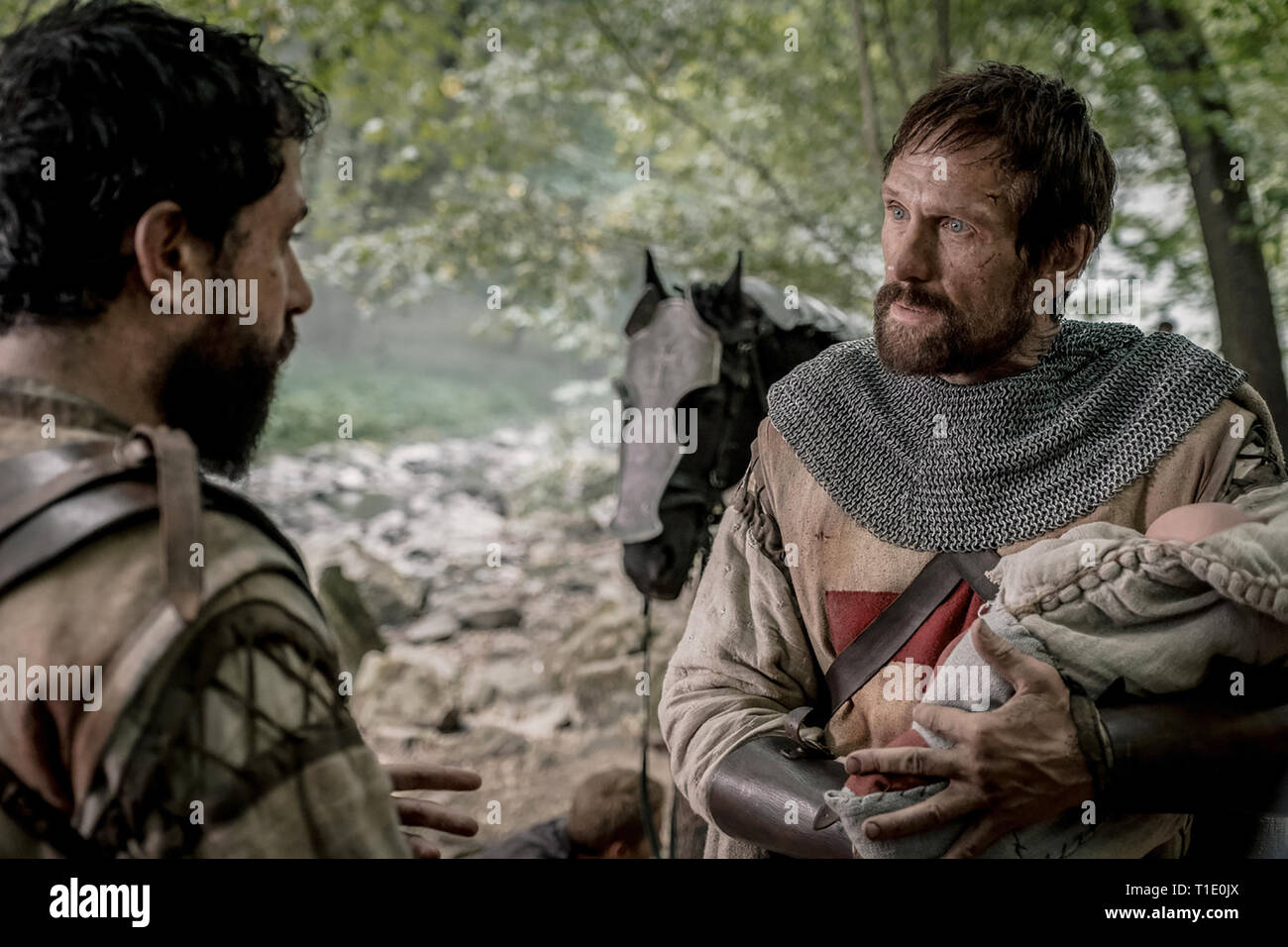 KNIGHTFALL, from left: Tom Cullen, Simon Merrells, 'God's Executioners ...