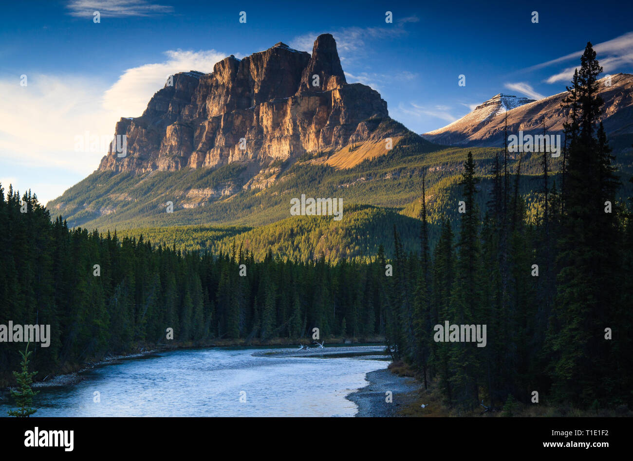 Beautiful mountain in snowy banff hi-res stock photography and images ...