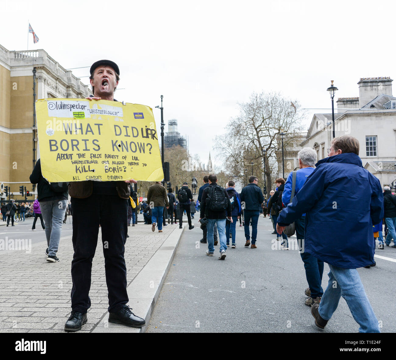 Boris johnson protest placard hi-res stock photography and images - Alamy