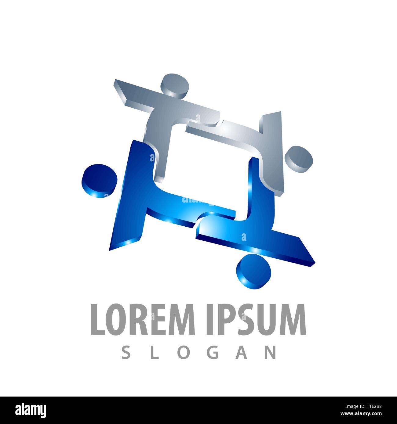 Shiny square people concept design. Symbol graphic template element ...