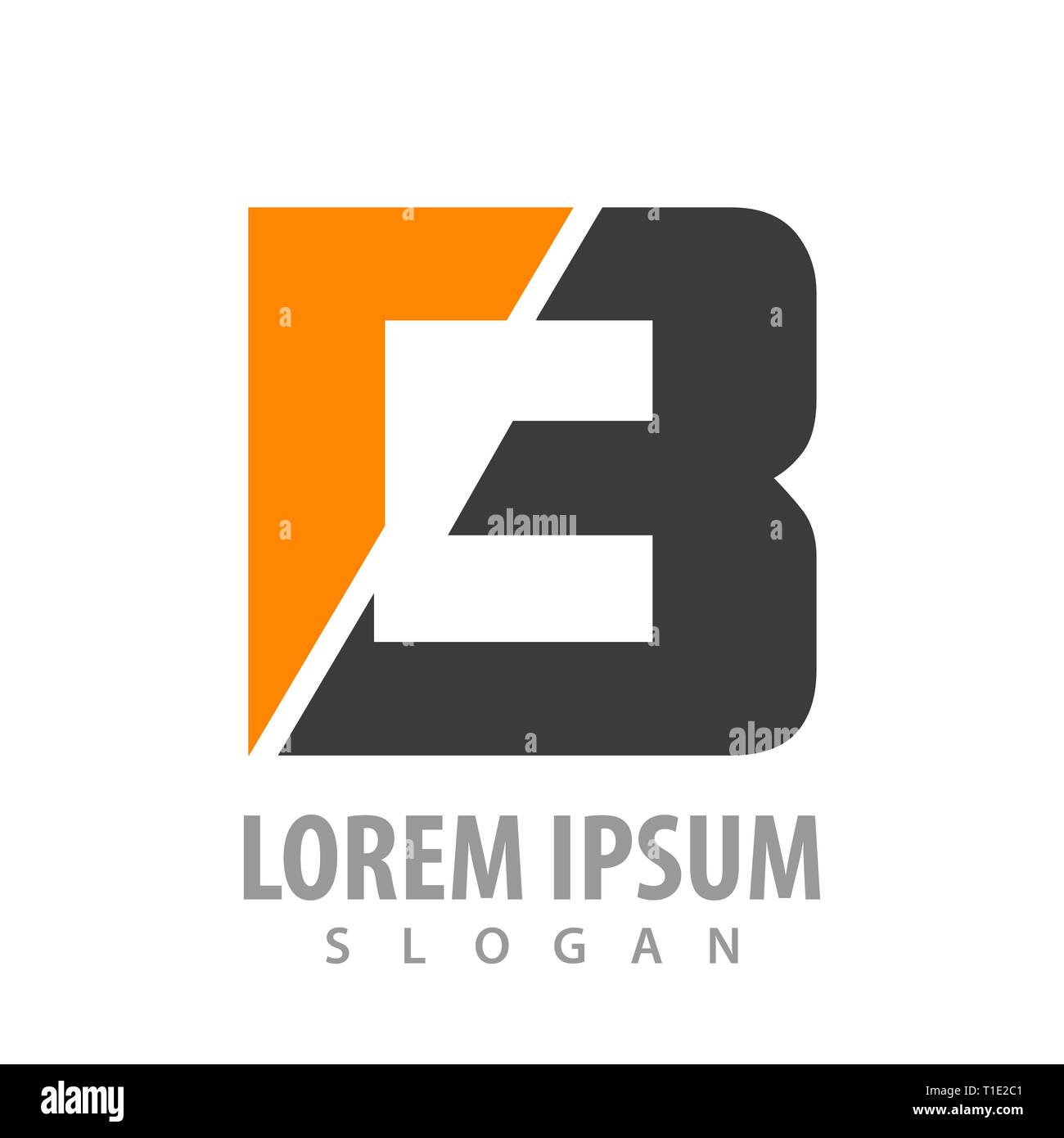 Initial letter B bold concept design. Symbol graphic template element ...