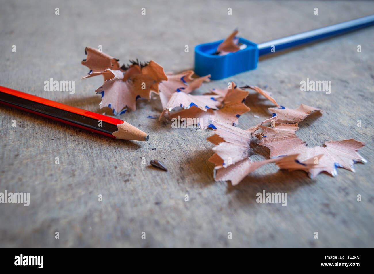 Pencil Sharpening Shaving Stock Photos & Pencil Sharpening Shaving ...