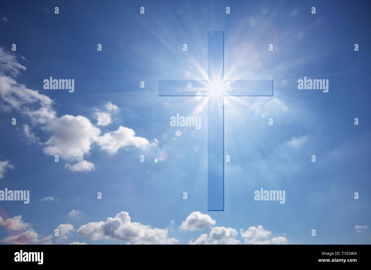 Shining Cross High Resolution Stock Photography and Images - Alamy