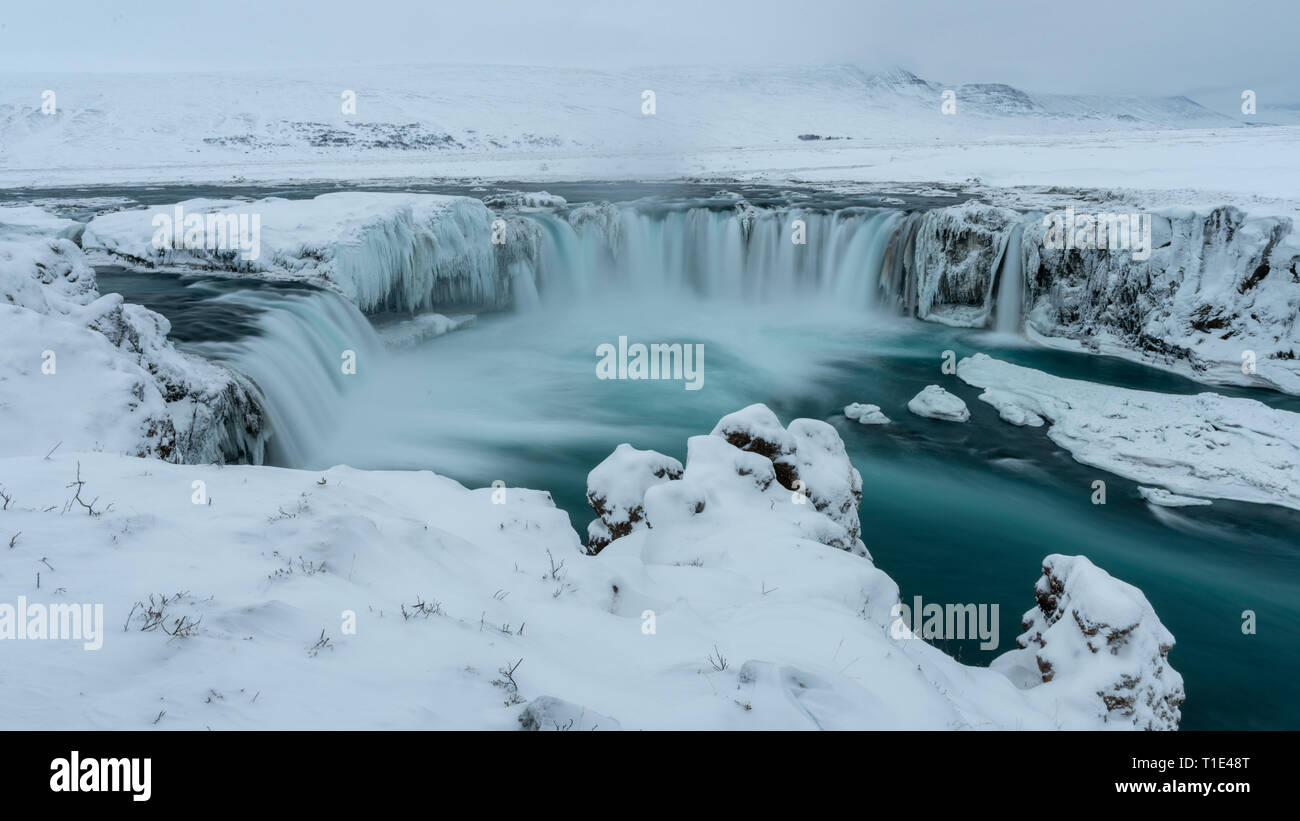 Scenic godafoss water falls hi-res stock photography and images - Alamy