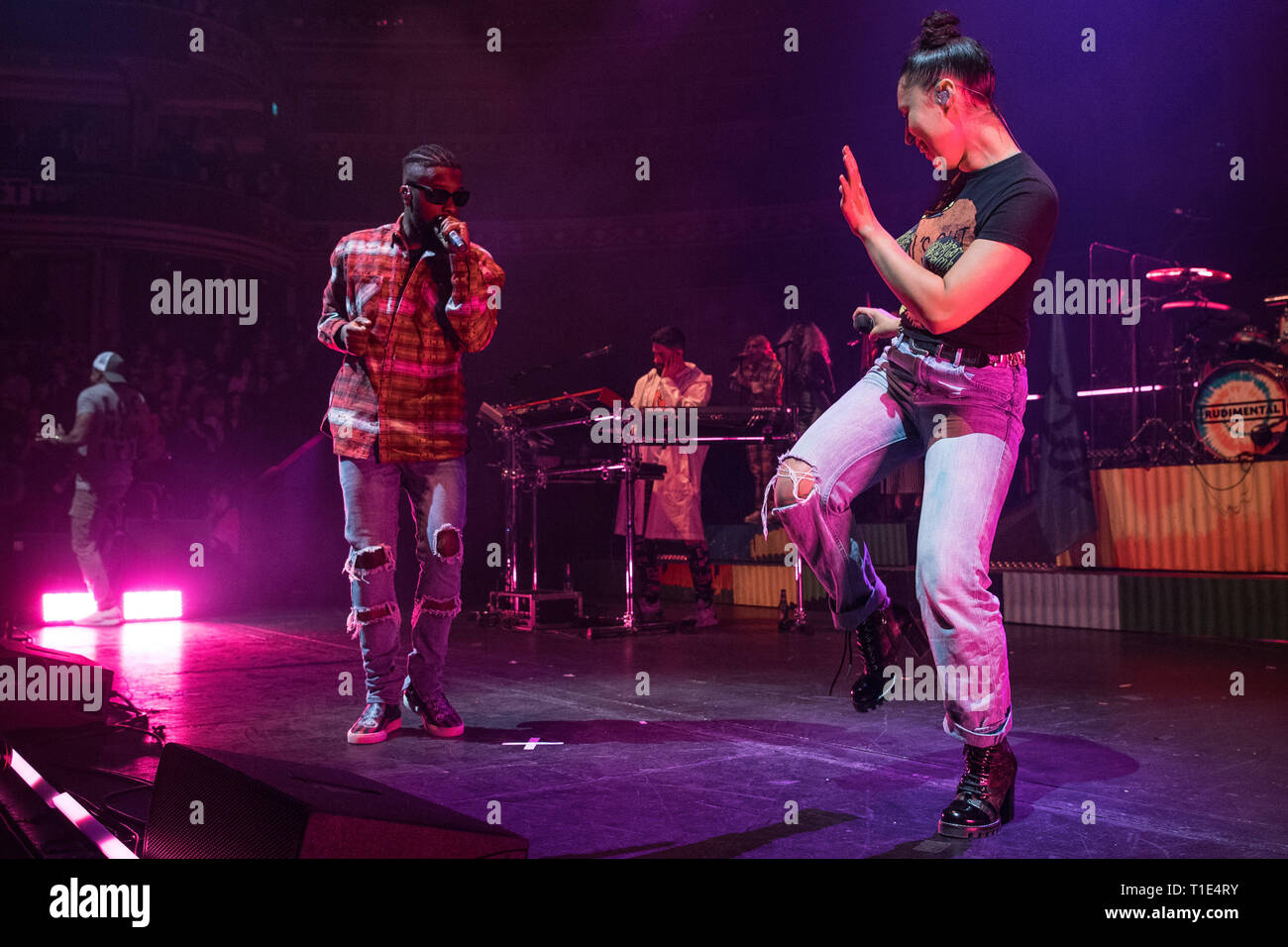 Raye performs at the Rudimental Teenage Cancer Trust Concert, Royal ...