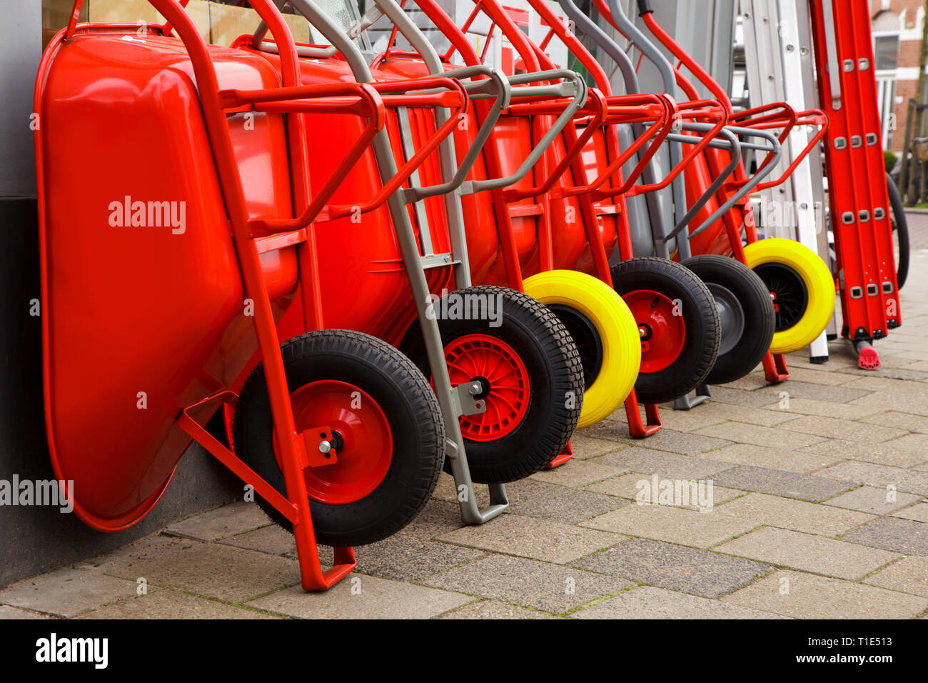 Wheelbarrows with concrete hi-res stock photography and images - Alamy