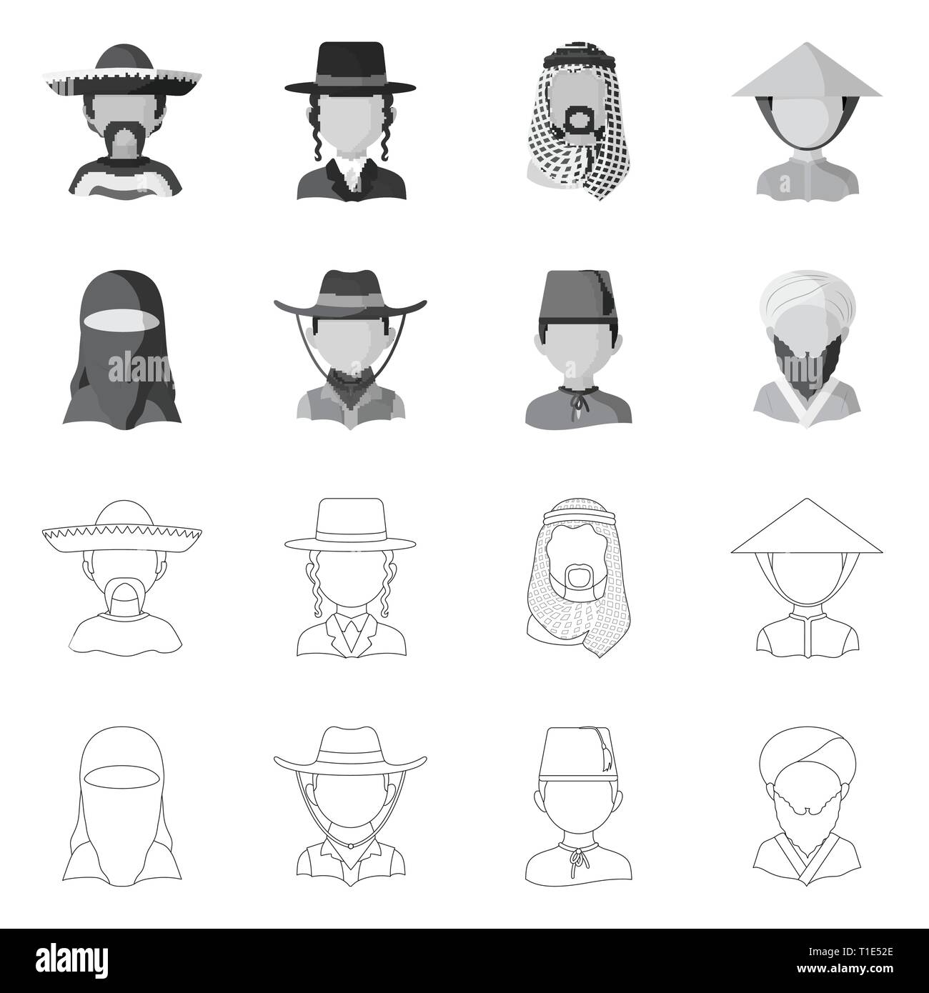 Vector design of imitator and resident sign. Collection of imitator and ...