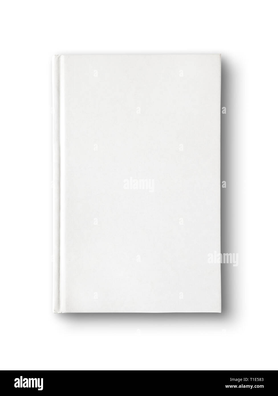 Closed blank dictionary, book mockup, isolated on white. Top view Stock ...