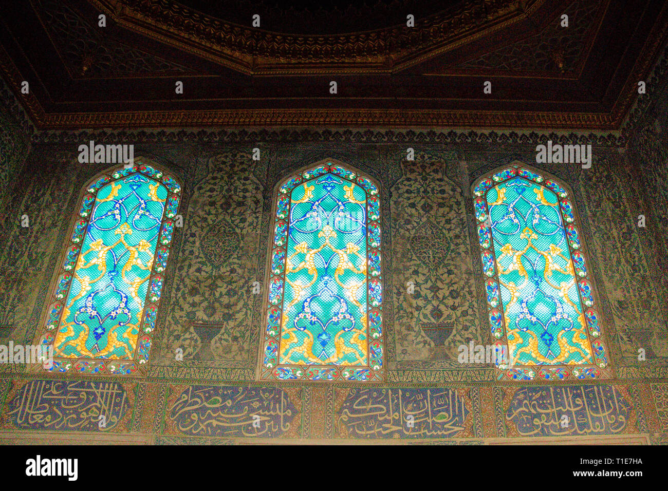 Old window Architecture from the Ottoman times In Istanbul Stock Photo ...