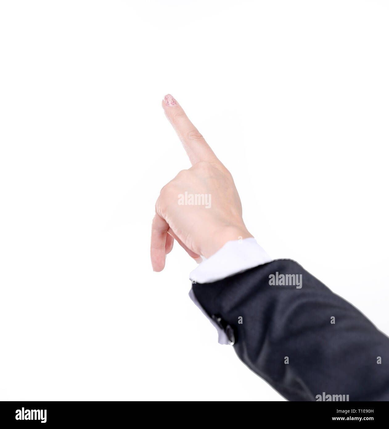 Close up business woman pointing hi-res stock photography and images ...