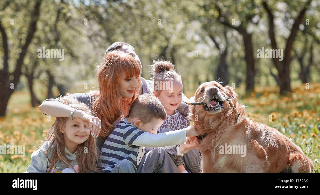 happy family spends a day off together outdoors Stock Photo - Alamy
