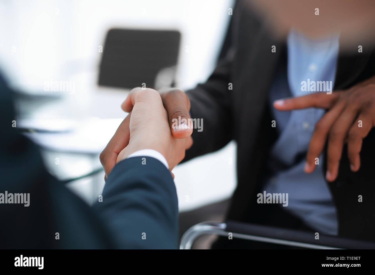 background image handshake trading partners .the business concept Stock ...
