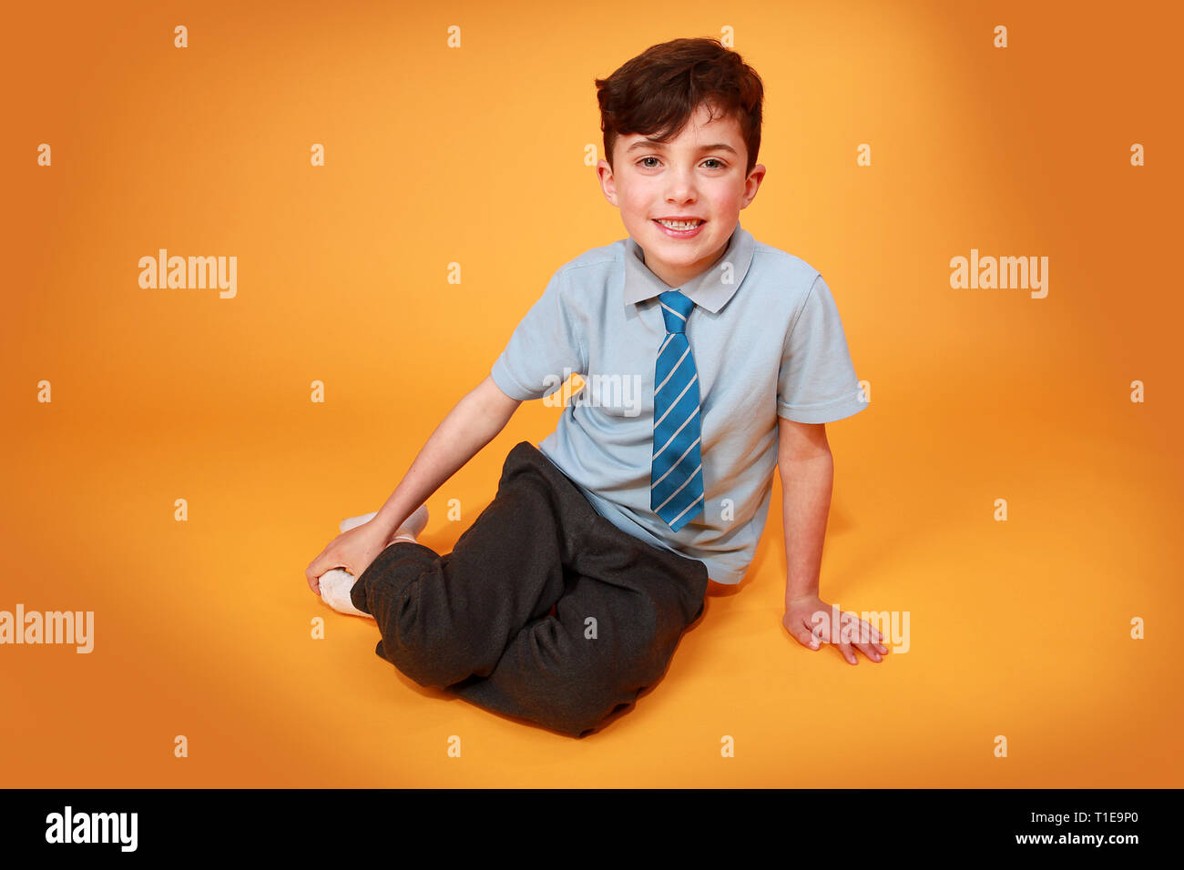 Boy in school uniform hi-res stock photography and images - Alamy