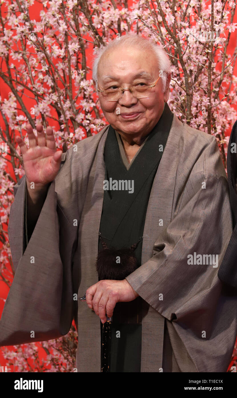 Tokyo, Japan. 25th Mar, 2019. Japanese film director Sadao Nakajima ...