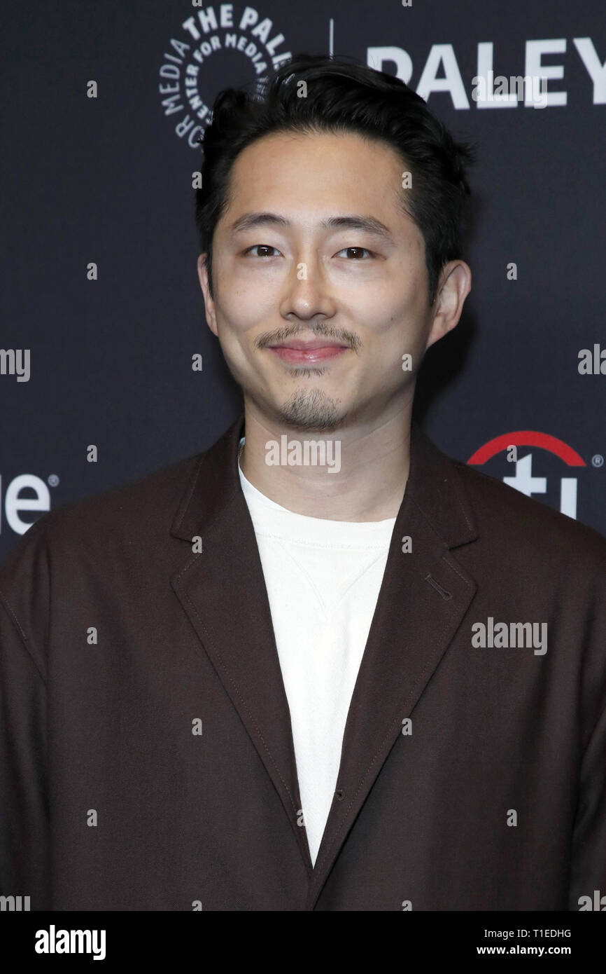 Los Angeles, CA, USA. 24th Mar, 2019. LOS ANGELES - MAR 24: Steven Yeun ...