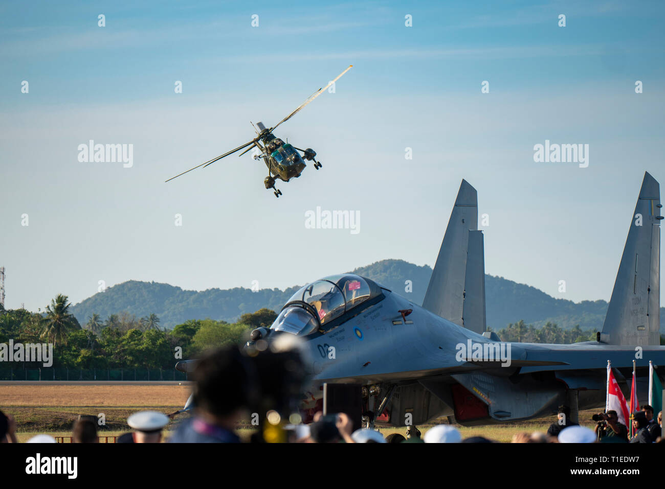 Langkawi, Malaysia. 26th March 2019. Helicopter aerial display by ...