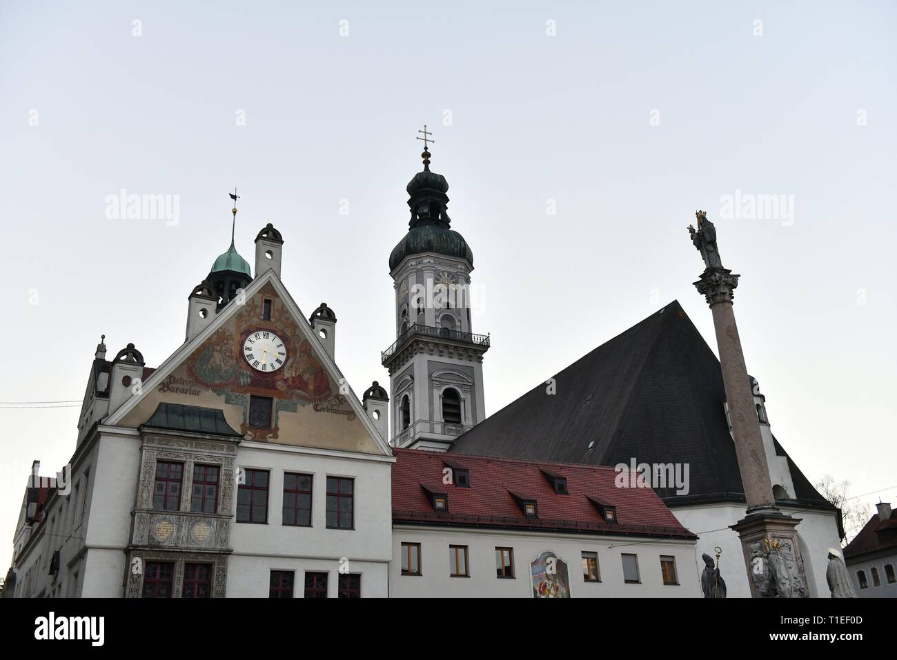 Freising, Germany. 20th Mar, 2019. Historical old town, Germany, city ...