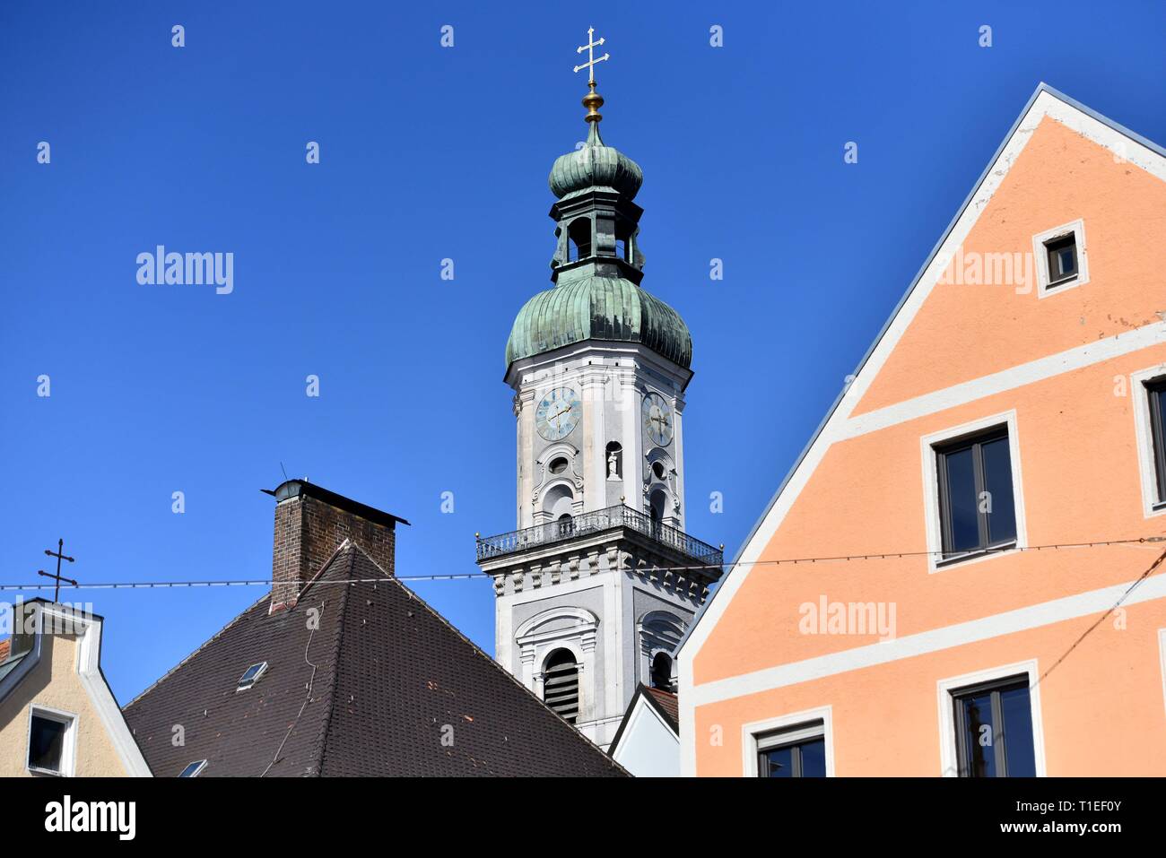 Freising, Germany. 20th Mar, 2019. Historical old town, Germany, city ...