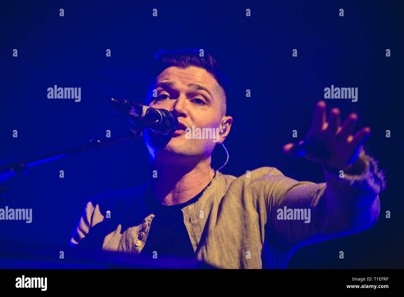 March 25, 2019 - Daniel O'Donoghue, Mark Sheehan and Glen Power of the ...