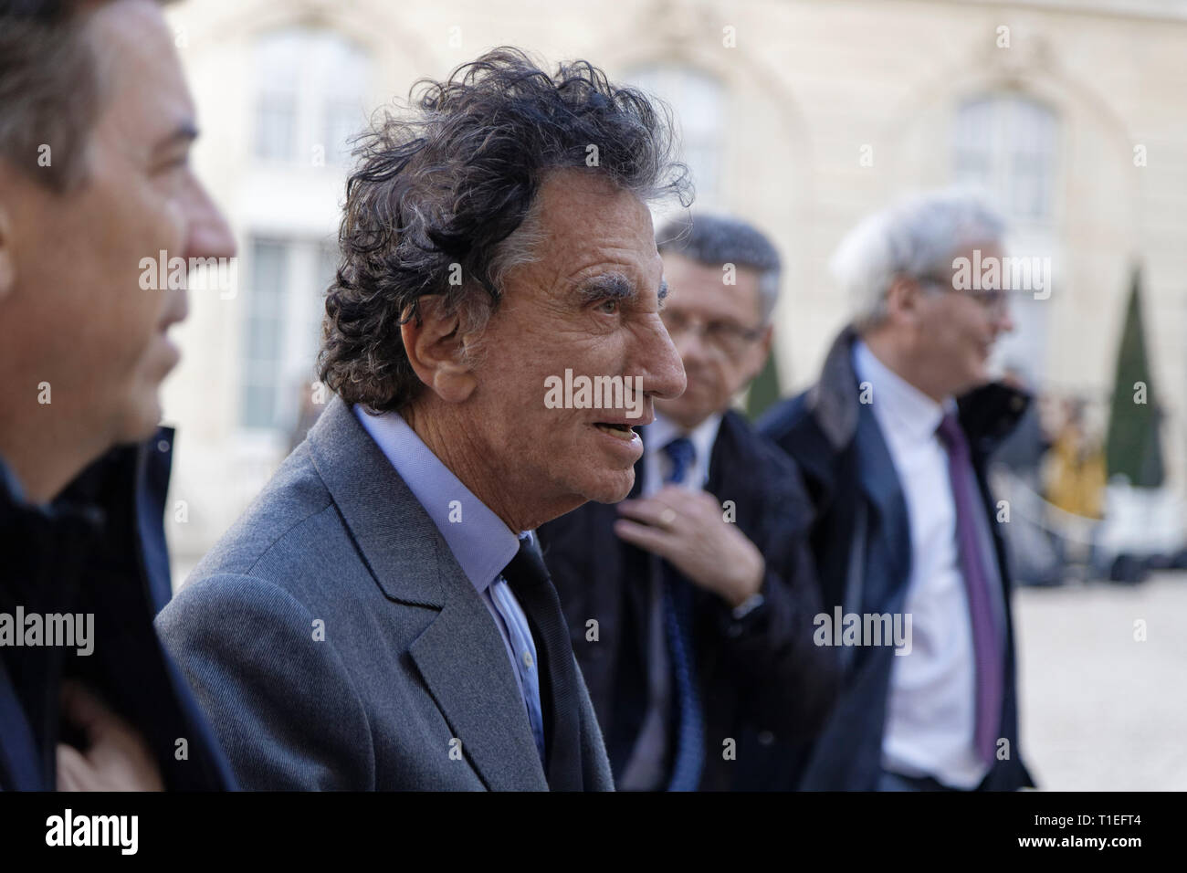 Paris, France. 25th Mar, 2019. Jack Lang attends the State dinner in ...