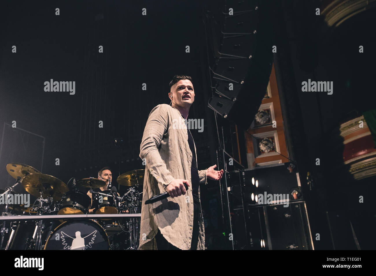 March 25, 2019 - Daniel O'Donoghue, Mark Sheehan and Glen Power of the ...