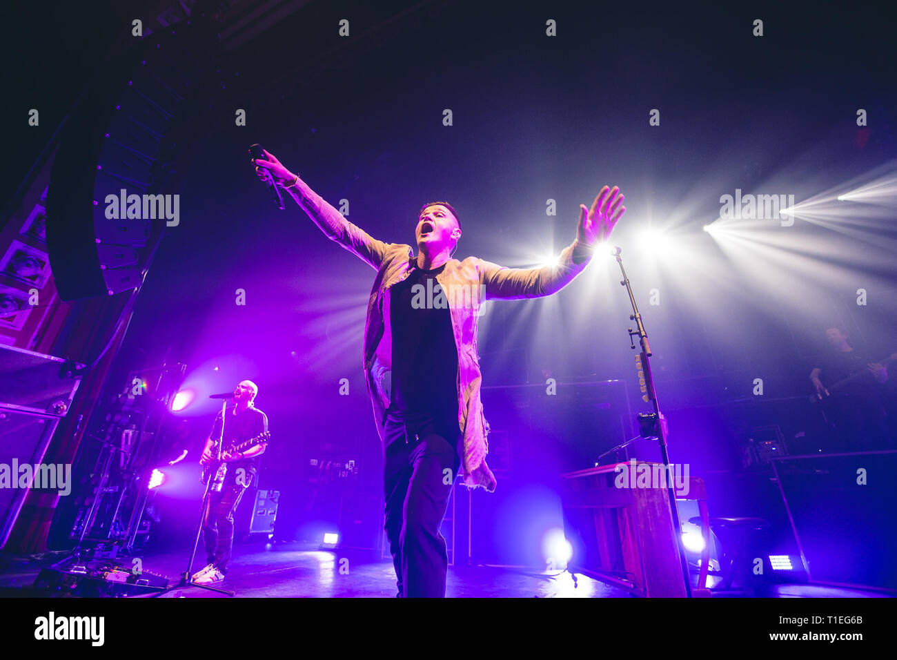 March 25, 2019 - Daniel O'Donoghue, Mark Sheehan and Glen Power of the ...